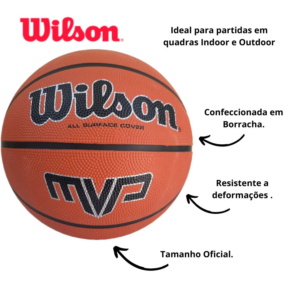 Bola de Basquete Wilson MVP | Shopee Brasil