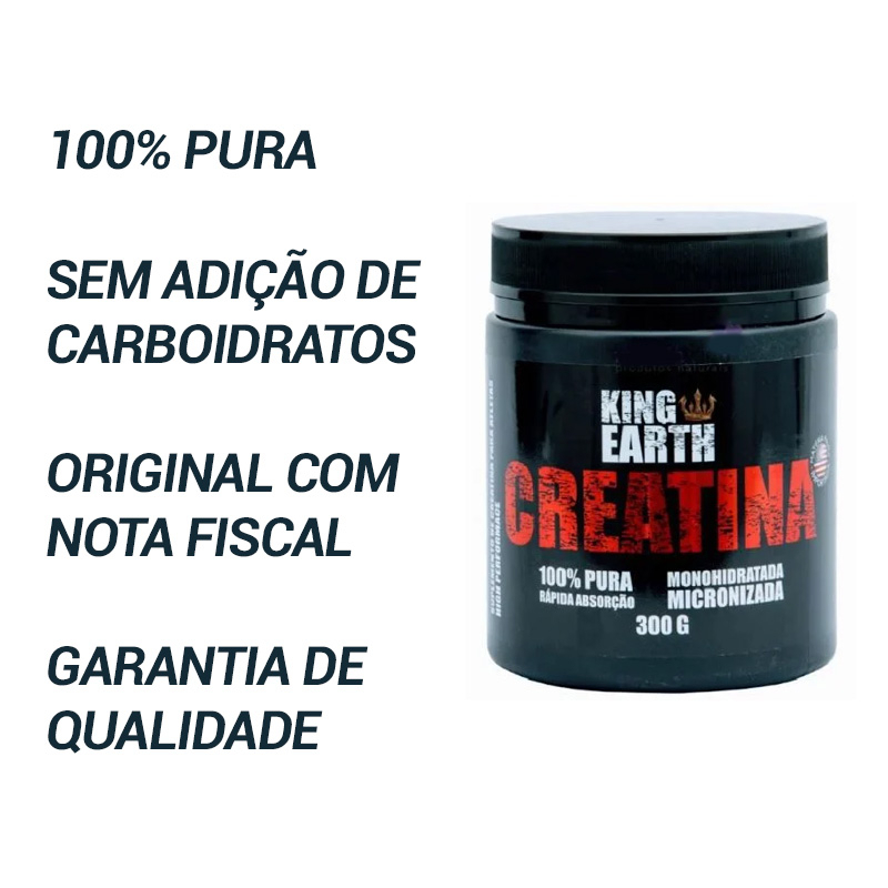 Creatina 100 Pura 300g Monohidratada Micronizada Original Shopee Brasil