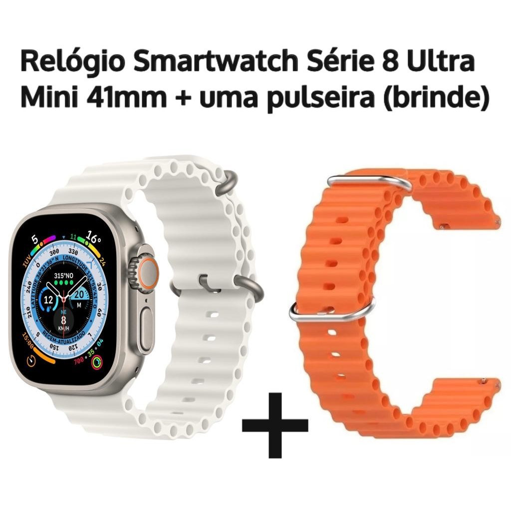 Relogio Smartwatch Série 8 Ultra Mini 41mm + Pulseira Brinde | Shopee ...