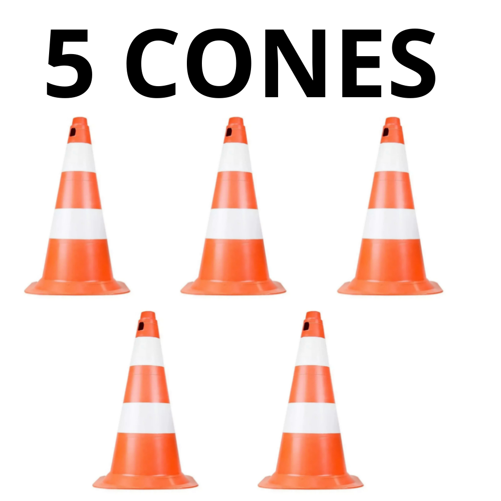 5 CONES TRÂNSITO SINALIZAÇÃO SEGURANÇA TREINO | Shopee Brasil