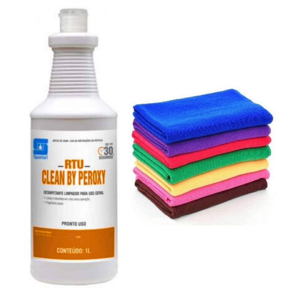 Multiuso Limpador Neutro Uso Geral Clean By Peroxy 1L + 1 Pano ...