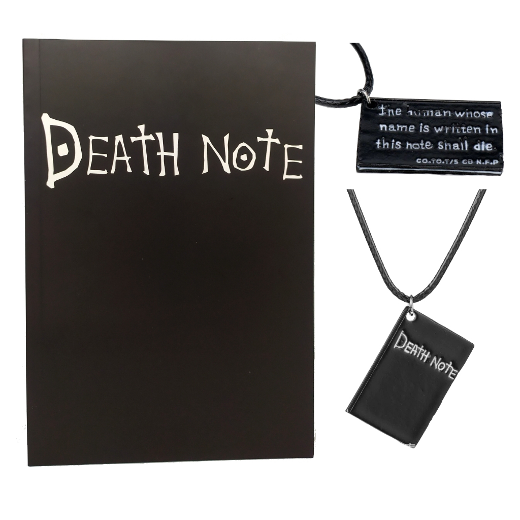 Caderno Death Note L Kira Ryuk Português E Colar Livro Kit | Shopee Brasil