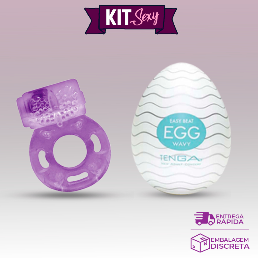 Kit Egg Masturbador Masculino E Anel Peniano Com Vibro Sex Shop ...