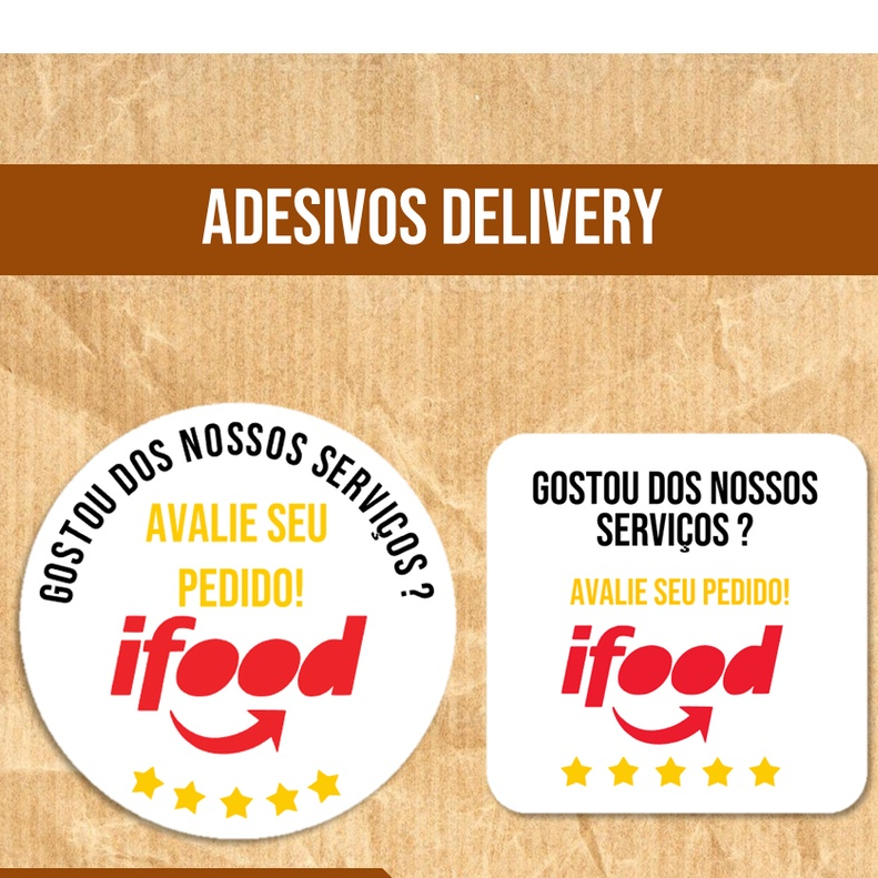 Adesivos para embalagem Ifood | Shopee Brasil