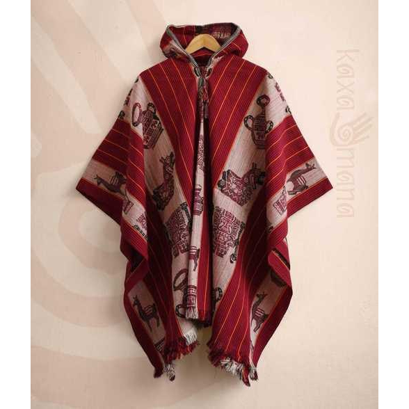 Poncho Andino Peru Lima Cusco Machu Picchu Hippie Unissex | Shopee Brasil