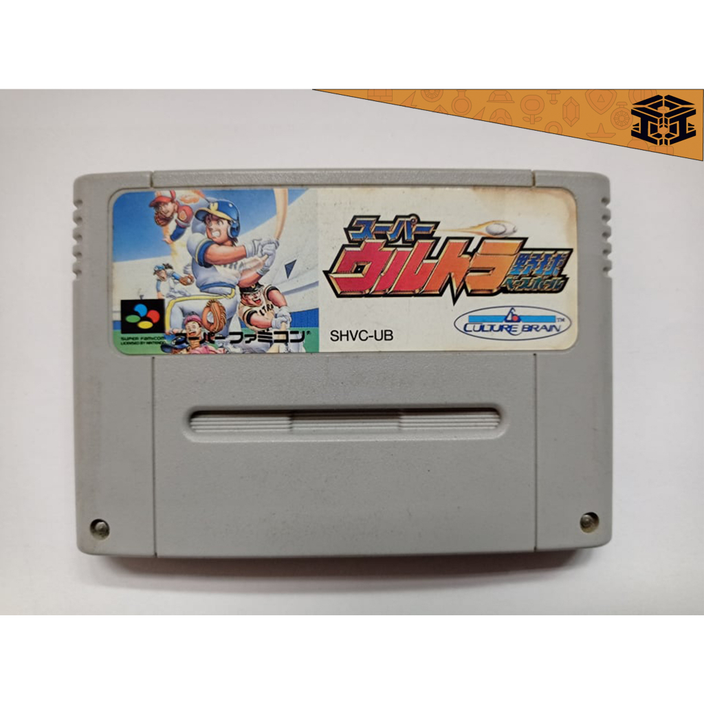 Super Ultra Baseball SNES Super Nintendo Japônes Original Funcionando ...
