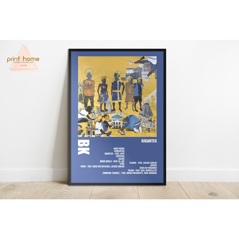 Quadro Placa MDF Poster Colors Album Bk Gigantes | Shopee Brasil