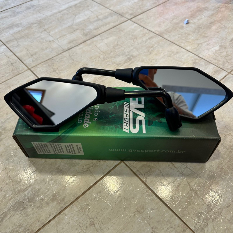 RETROVISOR KAWASAKI REBAIXADO ROSCA HONDA | Shopee Brasil