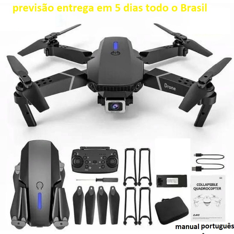 Drone com camera E88 Pro (e525) Mini Bateria Uav e88 e88pro e88max e525 e99 e99pro p1 p5pro k3 ...
