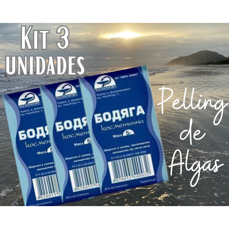 Peeling de algas marinhas do mar morto ORIGINAL | Shopee Brasil