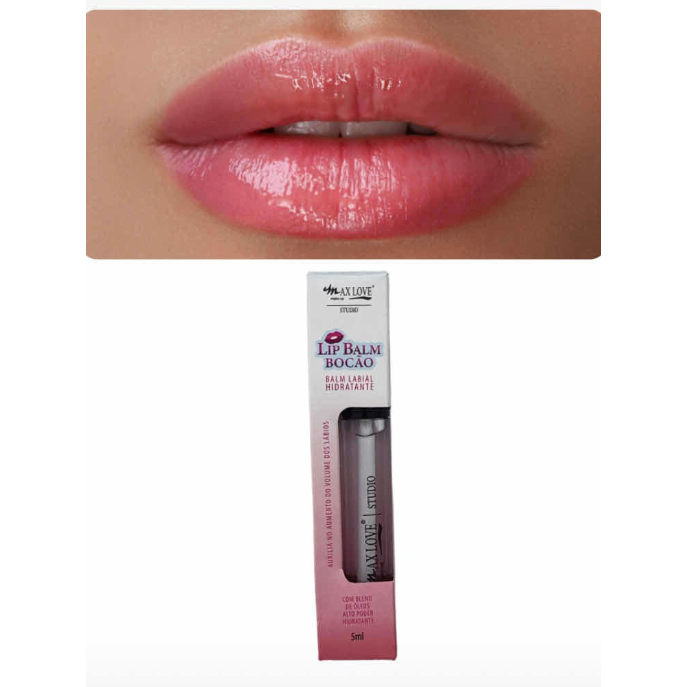 Gloss Lip Balm Bocão Brilho Super Hidratante Max Love Original com ...