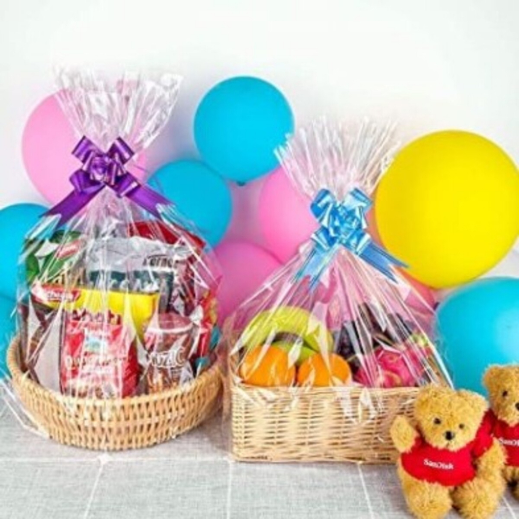 Saco Celofane para Cesta Transparente (pacote com 50un.) | Shopee Brasil