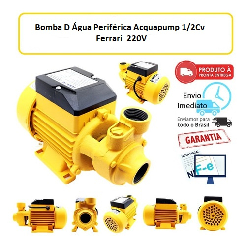 Bomba D Água Periférica Acquapump 1/2Cv Ferrari 220V | Shopee Brasil