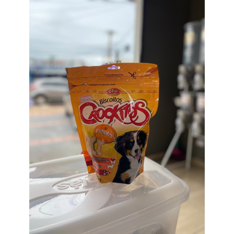 Biscoito Crokitos Filhotes 400g | Shopee Brasil