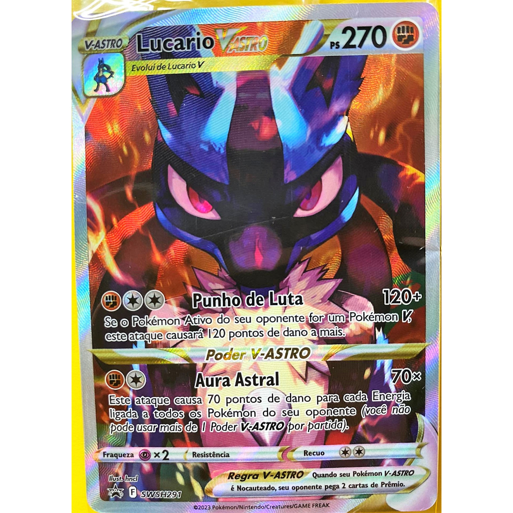 Carta Promo Lucario Vastro Arte Especial Alternada Realeza Absoluta ...