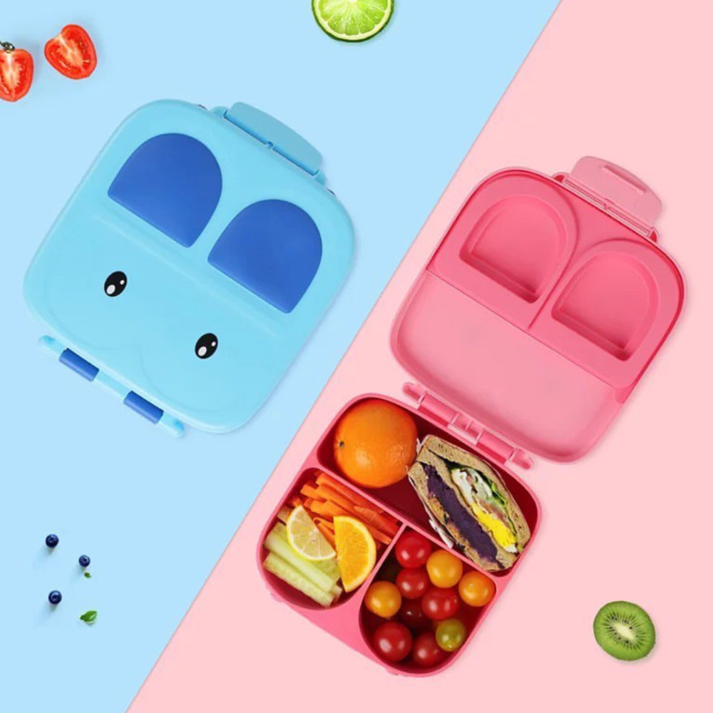 Marmita Lancheira Escolar Infantil Bento Box Coelho com Divisórias e ...