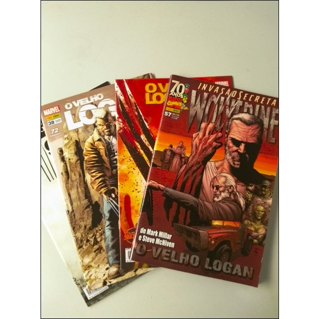 Kit 4 Histórias em Quadrinhos (HQ's) Wolverine - O Velho Logan | Shopee ...