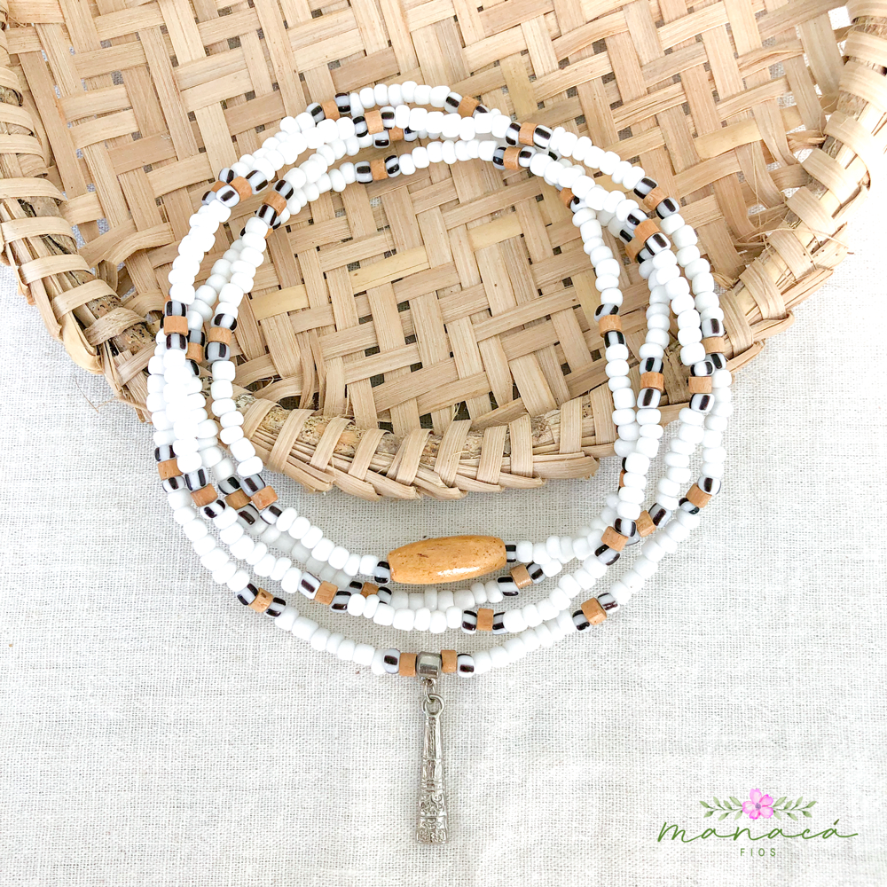 Guia de Obaluayê Omolu – Fio de Conta Umbanda e Candomblé com Pingente ...