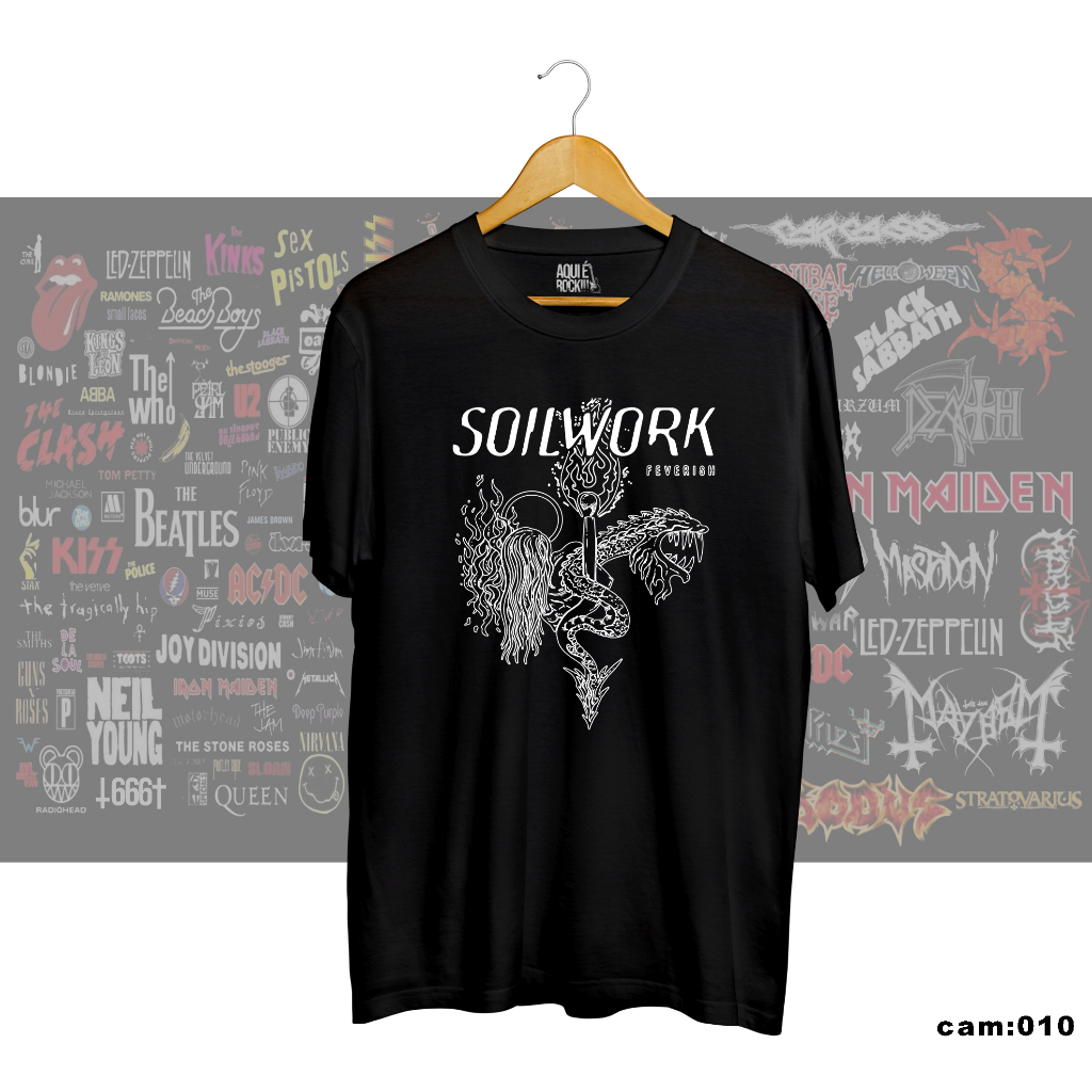 Camiseta Soilwork Feverish Metal Core Camisa de banda | Shopee Brasil