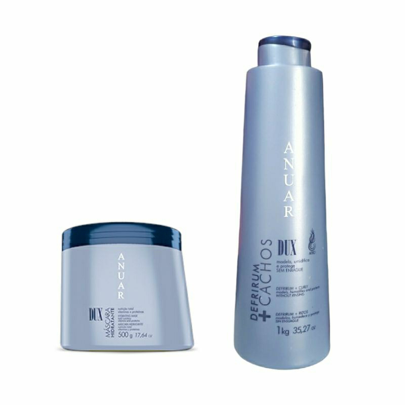 kit hidratação 500g e creme de pentear ativador de cachos 1kg anuar ...