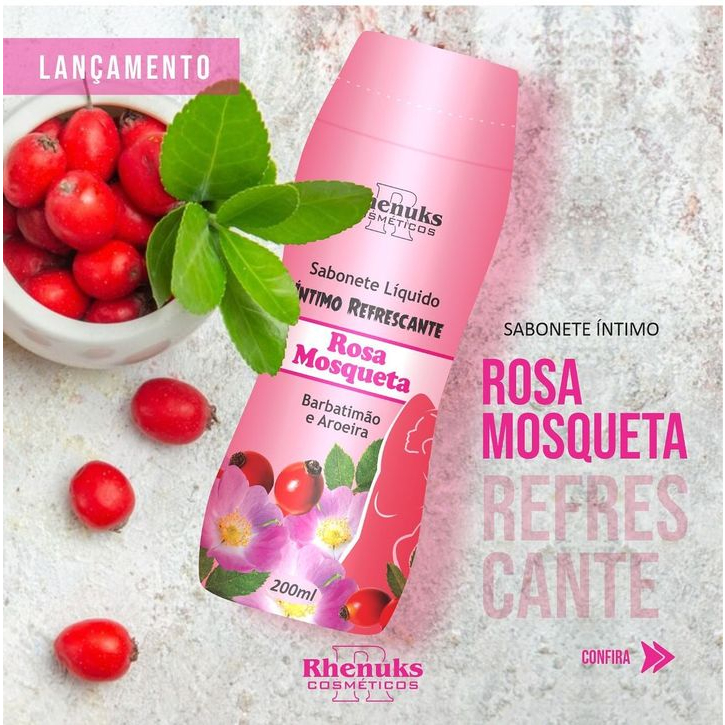 Sabonete Intimo Rosa Mosqueta 200ml | Shopee Brasil