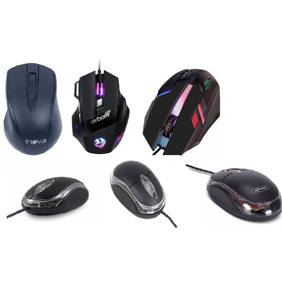 Mouse com e sem sem fio/ Gamer - Modelos MOU-8580/ MS-G260/ TD-LTE/ MS ...