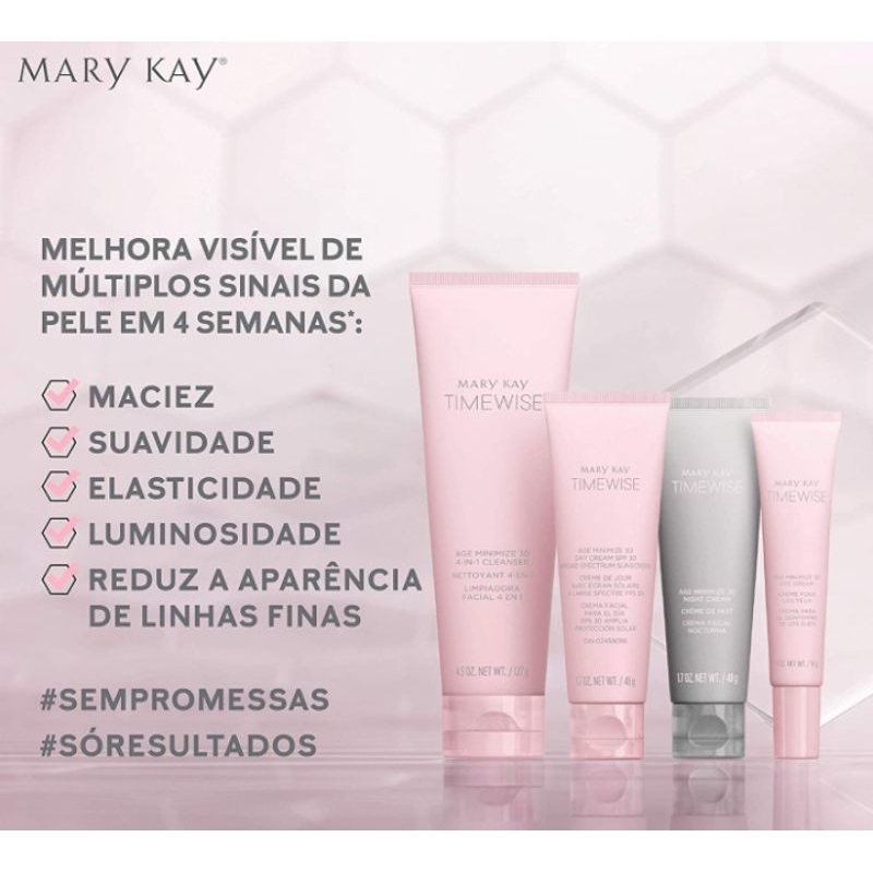 Kit Mary kay Sistema Timewise 3D pele Mista/Oleosa | Shopee Brasil