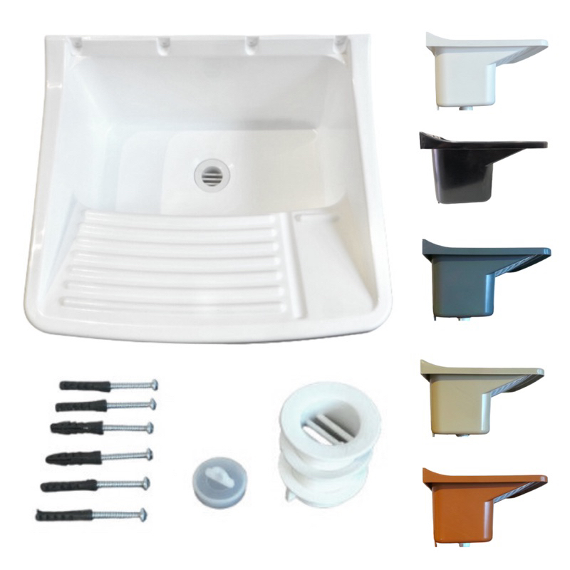 Tanque com Kit de Instalação e Ralo Tanquinho Pia Lavar Roupas ...