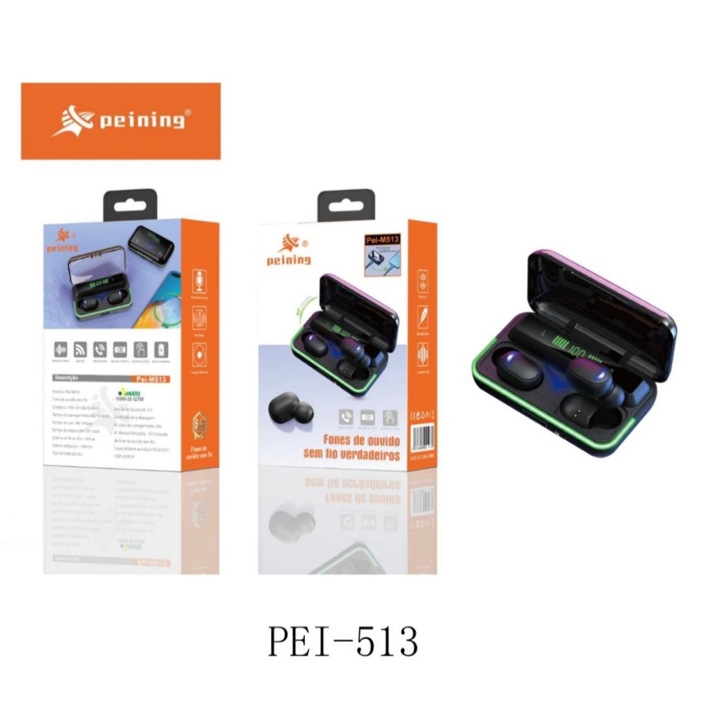FONE DE OUVIDO PEI-M513 | Shopee Brasil
