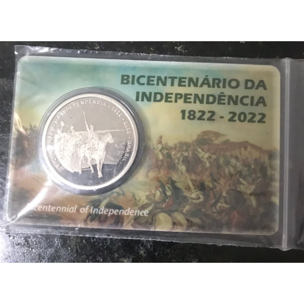 Moeda Brasil Cubro Níquel 2 Reais 2022 Bicentenário da Independência ...