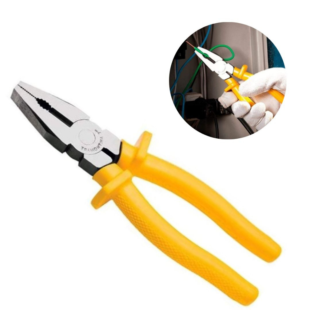 Alicate universal 8 polegadas - Tramontina | Shopee Brasil