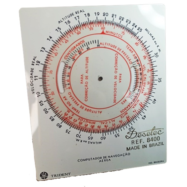 Computador De Voo Em Pvc Em Português P/ Navegação Aérea 8400 | Shopee ...