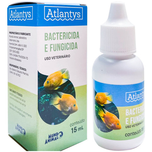 Bactericida e Fungicida Atlantys 15ml Aquario | Shopee Brasil