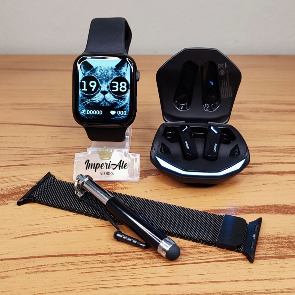 Kit Smartwatch X8 Pro Max com Fone de ouvido Bluetooth LENOVO Original ...