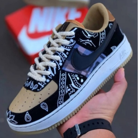 Tenis New Air Force Travis Scott Dunk Do Travis Scott Novidade 2023 ...