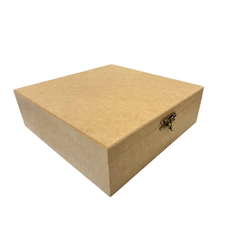 Caixa Majestade mdf lisa 32x32x10 com fecho Casamento Batizado convite ...