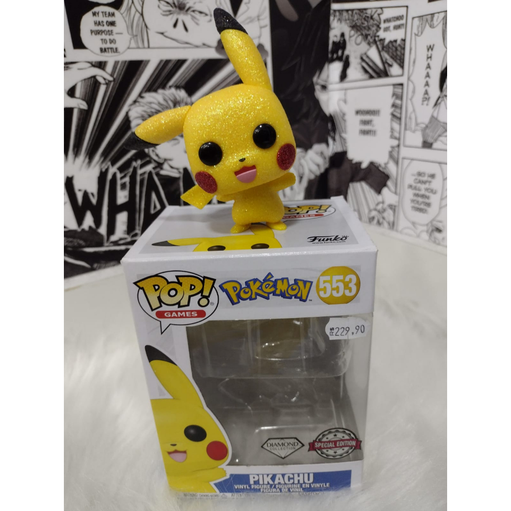 funko pop pokemon pikachu 553 diamond | Shopee Brasil