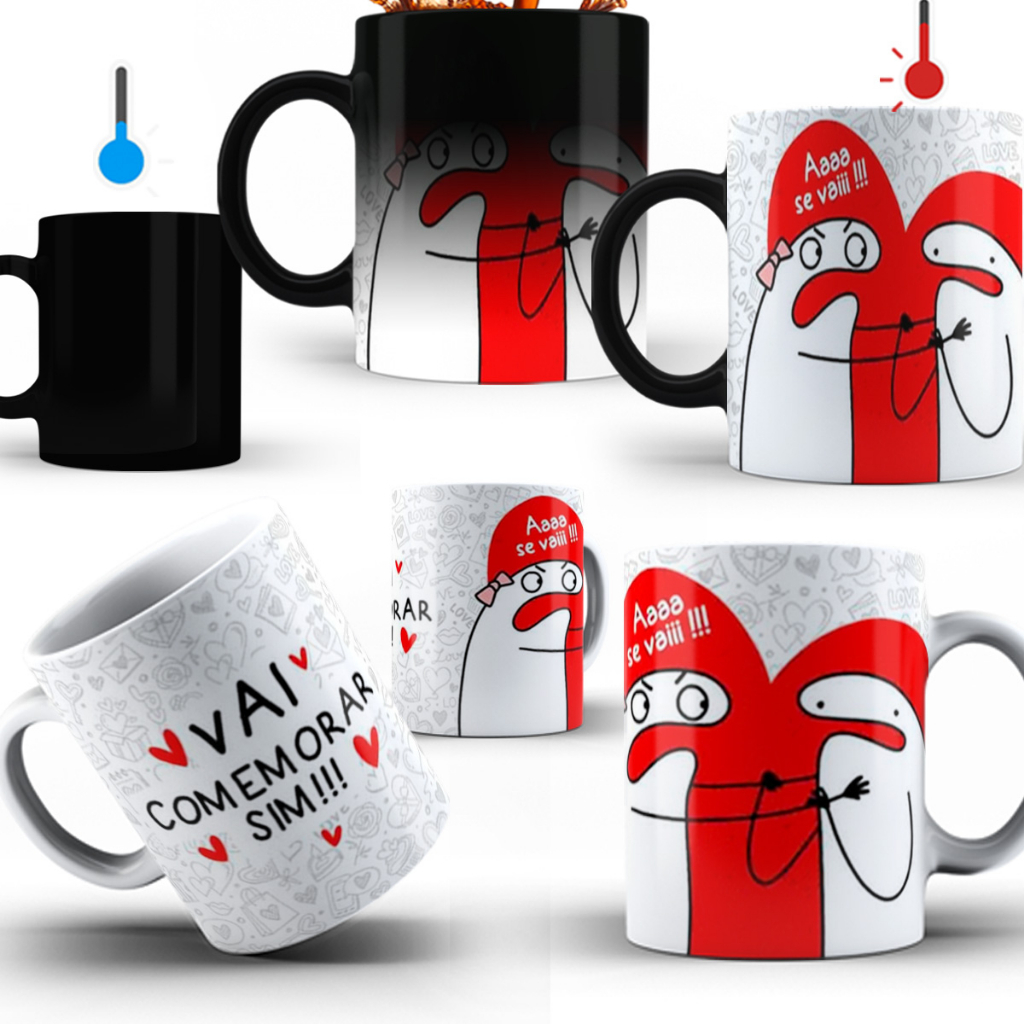 Caneca Magica Xicara Personalizada Flork Bento Vai Comemorar Sim | Shopee Brasil