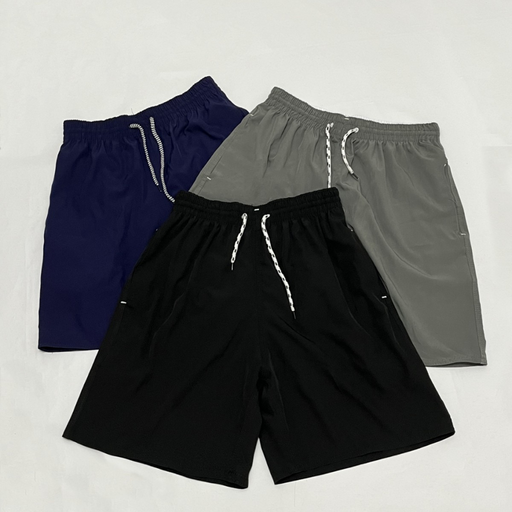 Kit 3 Shorts Masculina Lisa Com Elastano Seco Rápido Short Tactel Liso ...