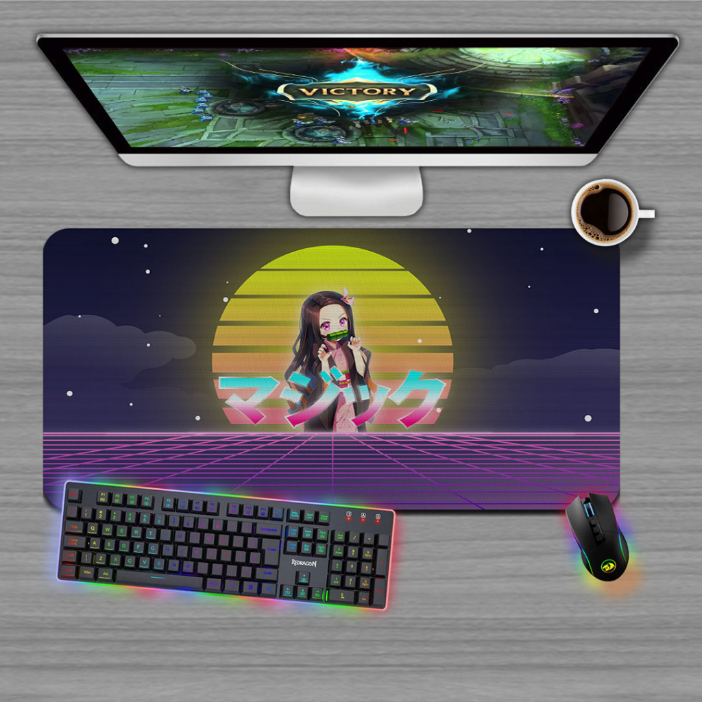 Mousepad Gamer (70x35cm) - NEZUKO MIAMI ART KIMETSU DEMON SLAYER ...