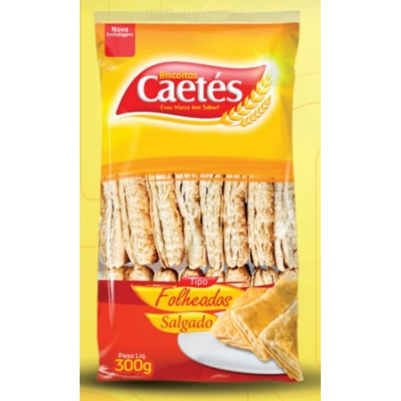 bolacha folhada 7 capas doce ou salgada com 300g | Shopee Brasil