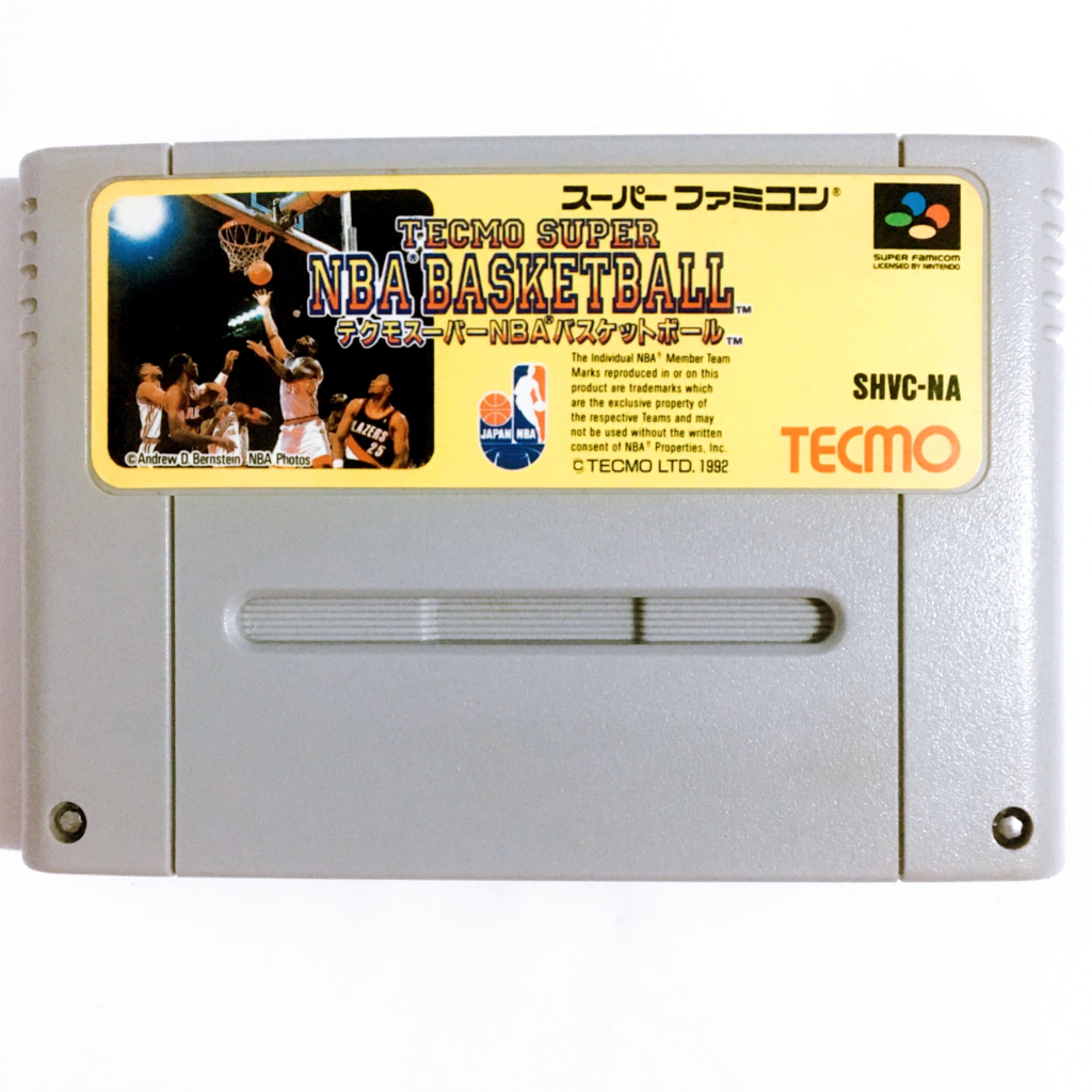 Cartucho Super Famicom / SNES - Tecmo Super NBA Basketball - Original ...