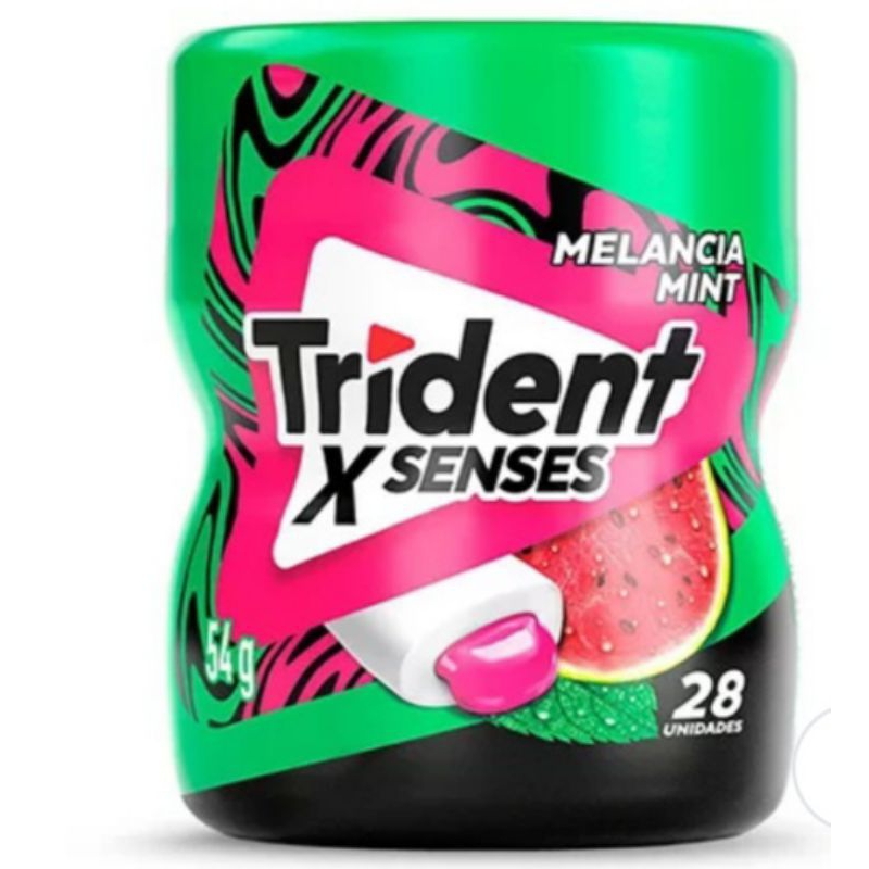 Trindent Goma de Mascar Sabor X Senses Melancia Mint | Shopee Brasil