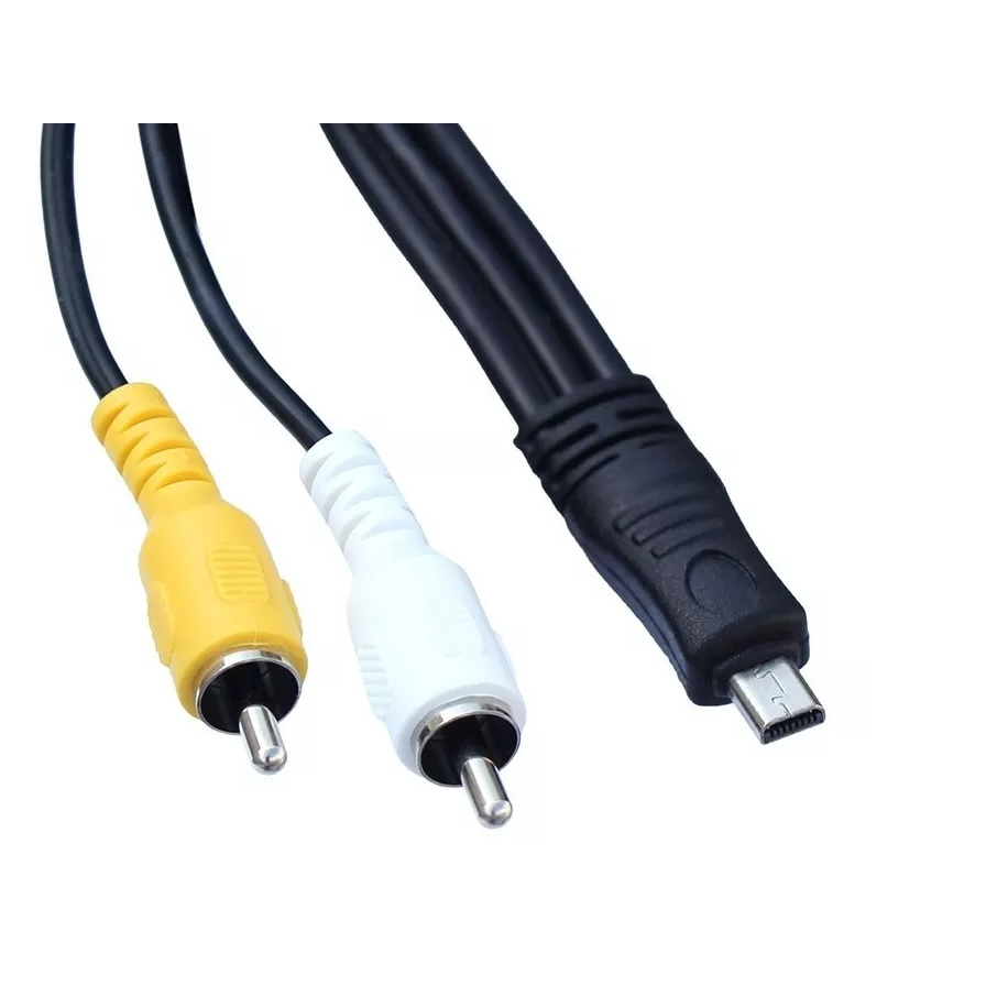 Cabo Mini Usb 8 Pin Uc-e6 Rca Áudio/vídeo Câmeras Digitais (4523 ...