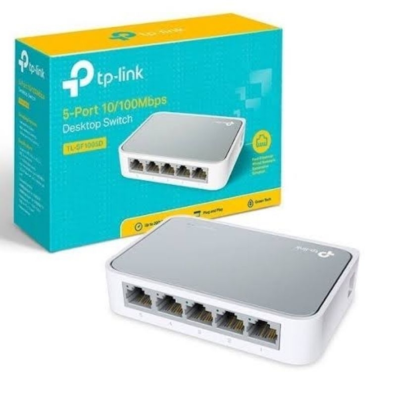 Desktop Switch Tplink 5 - Porta 10/100Mbps. | Shopee Brasil
