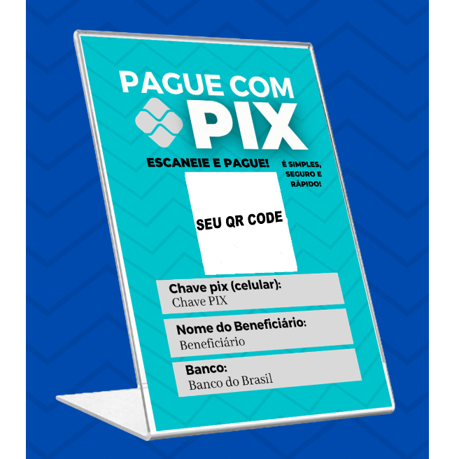 Placa de Pix 10x15 simples | Shopee Brasil