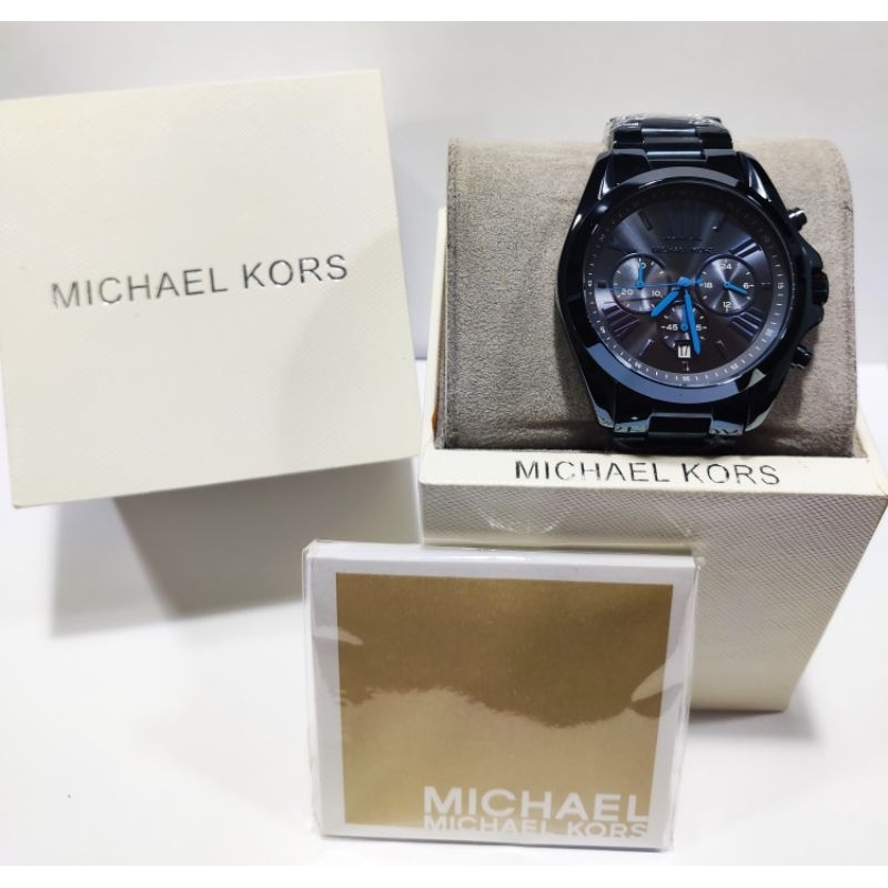 Relógio Unissex Michael Kors Mk6248 Bradshaw Azul Original a prova d ...