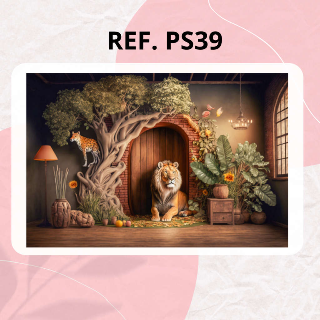 Fundo Fotográfico Tema Animais/ Floresta modelo PS39 | Shopee Brasil