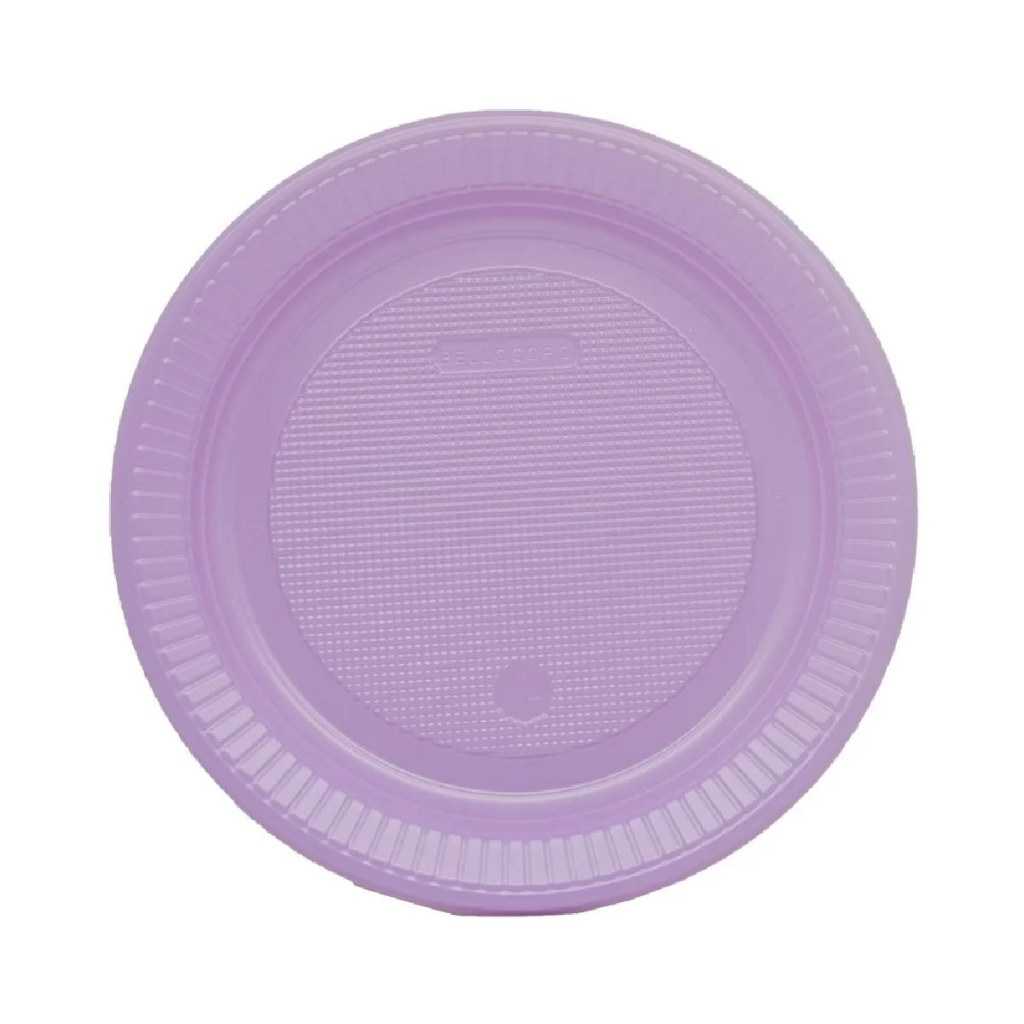 10 Unid Pratinho Prato Descartavel Plastico Candy Colors | Shopee Brasil