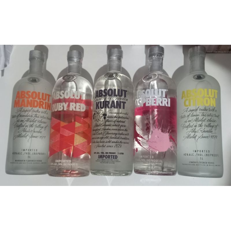 Vodkas Absolut Sabores Variados 1 Litro | Shopee Brasil